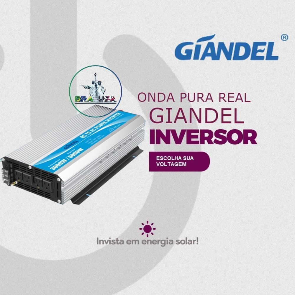 BRA-USA Importadora e Redirecionamento ME - Inversor Giandel 3000w ...